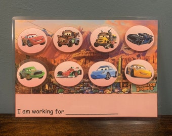 Cars Token Board - Etsy