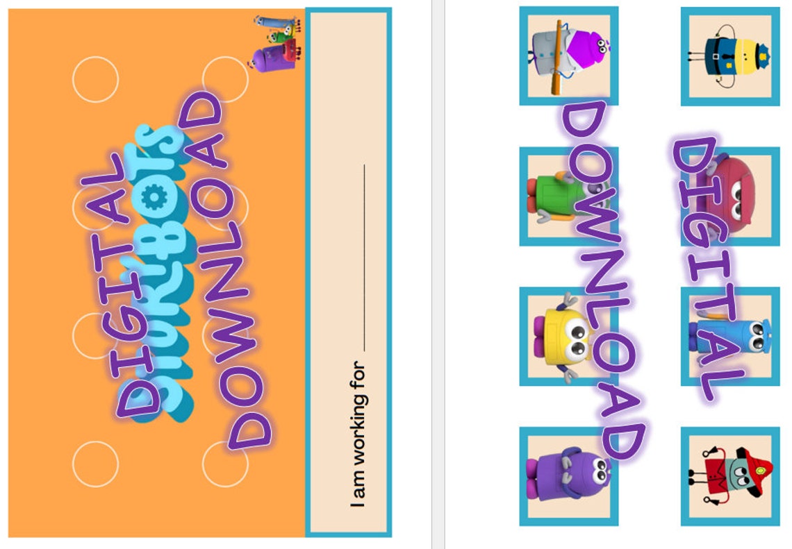 Storybots / Token Board / DIGITAL DOWNLOAD/ PRINTABLE - Etsy