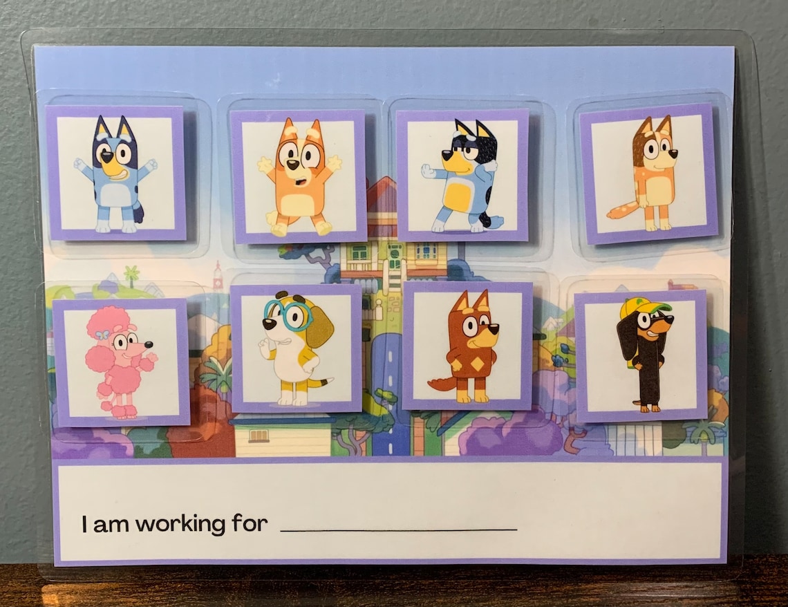 Bluey / Token Board - Etsy