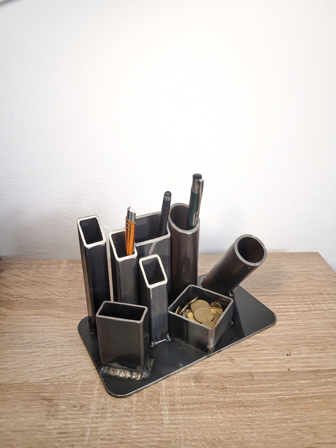 Metal Desk Organizer Office Accessories Desk Office Gift Steel - Etsy