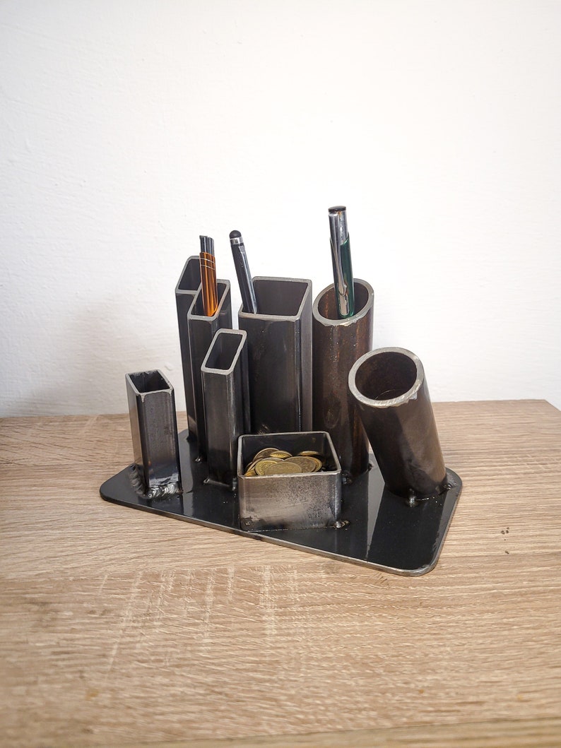 Metal Desk Organizer Office Accessories Desk Office Gift Steel - Etsy ...
