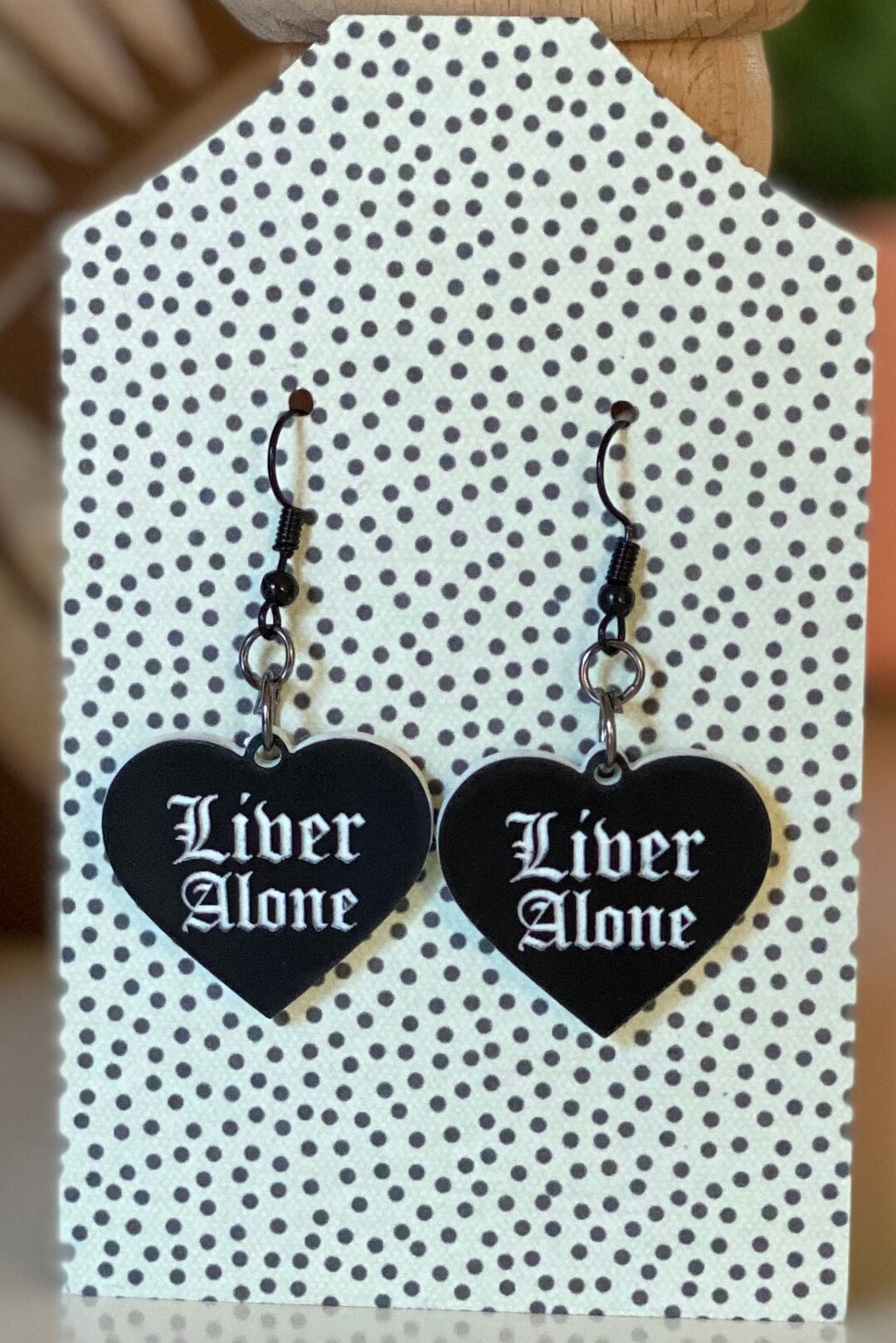 Scream Acrylic Liver Alone Earrings - Etsy