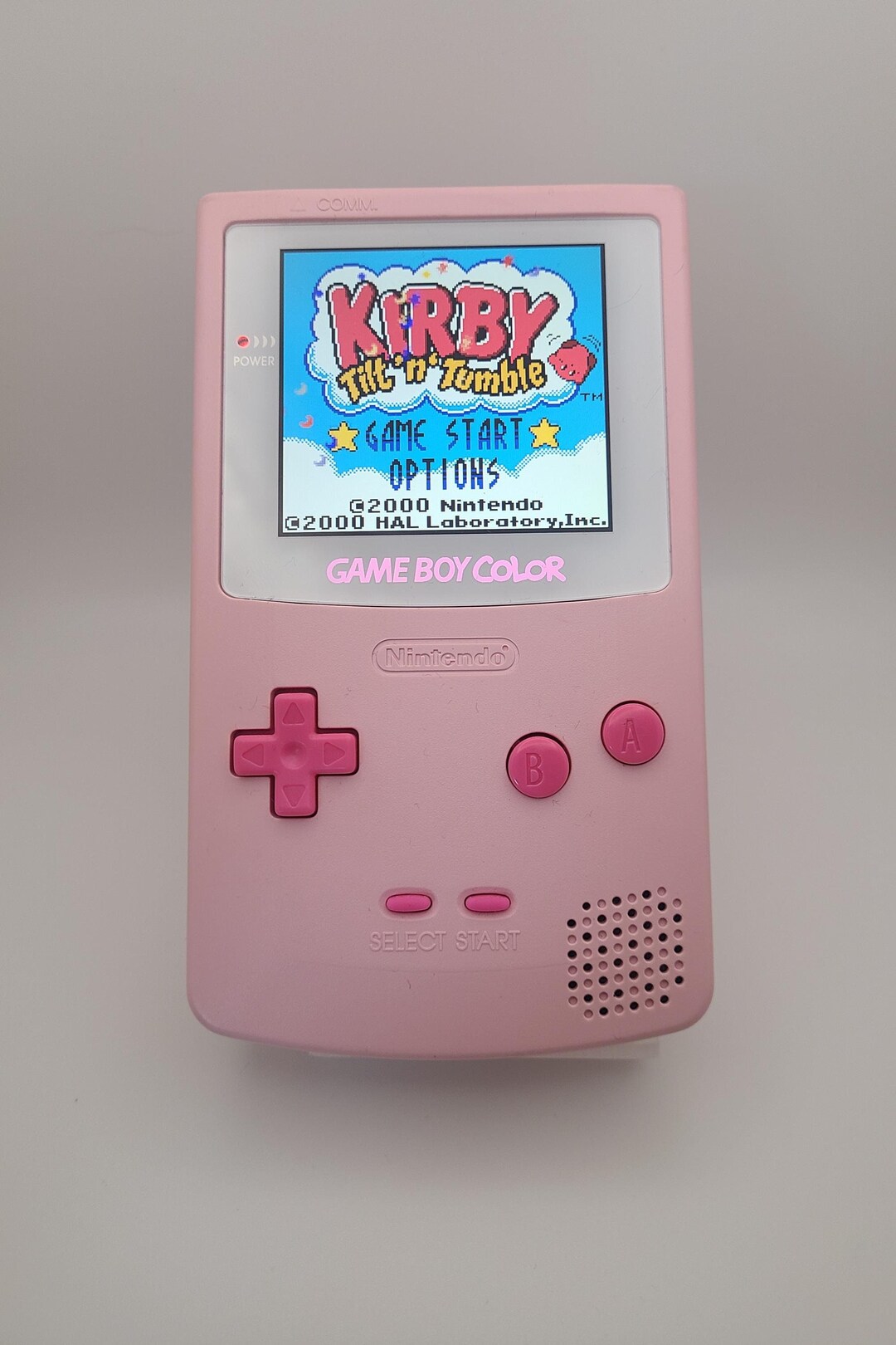 Pink and White Game Boy Color | Backlit Screen | IPS | GBC - Etsy