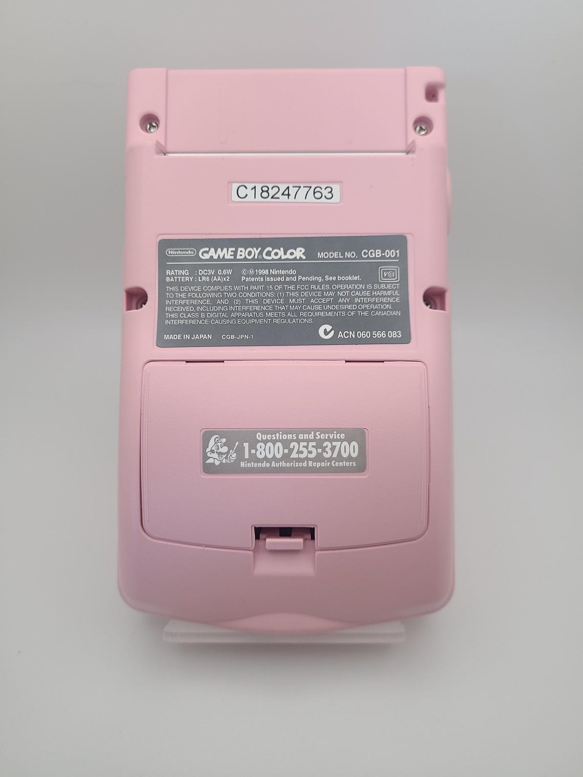 Pink and White Game Boy Color | Backlit Screen | IPS | GBC - Etsy