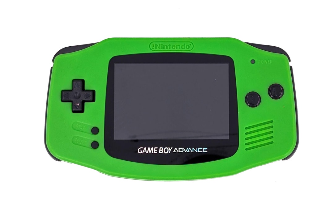 Green Game Boy Advance | Backlit Screen | IPS | GBA | Chargeable USBC ...