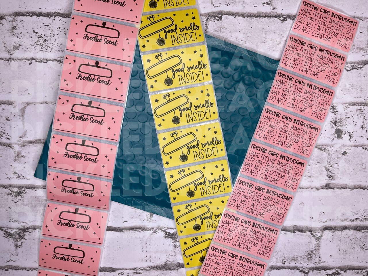 Thermal Stickers Set of 150 Small Business Labels Car Freshies Stickers ...