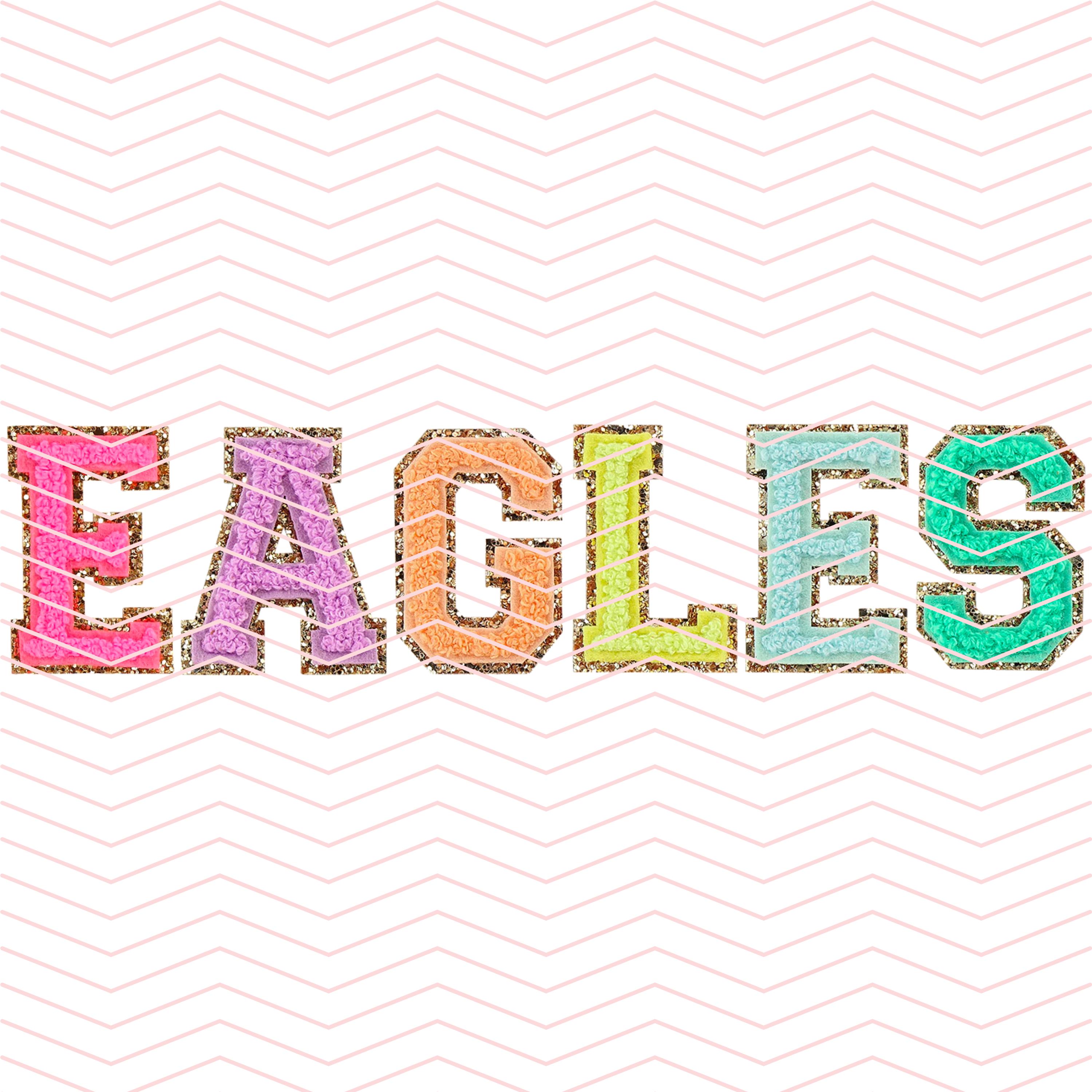 DIGITAL FILE | Instant Download | Eagles | Png | Chenille | Varsity ...