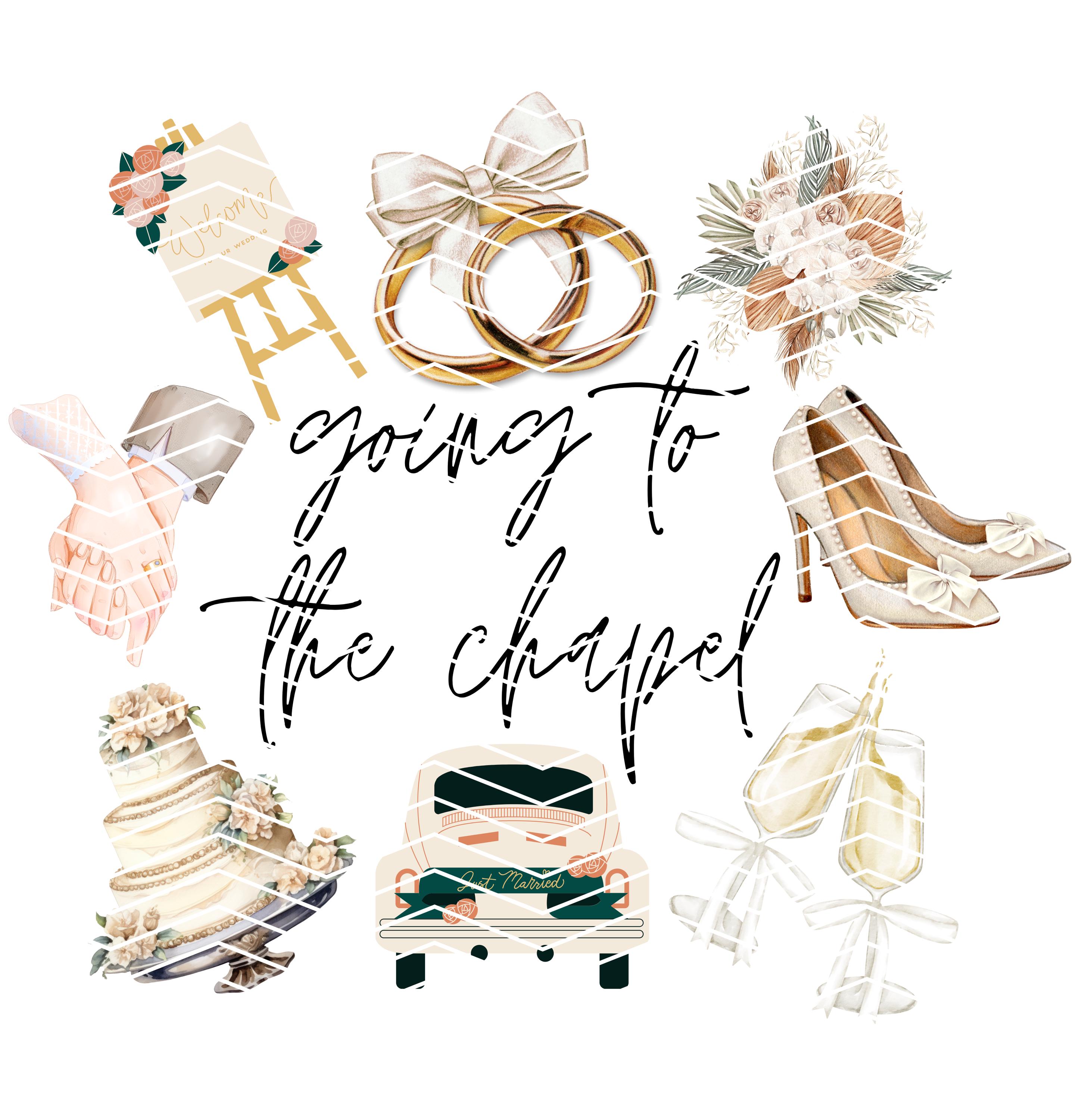 DIGITAL FILE | Instant Download | PNG | Going to the Chapel | Bride ...