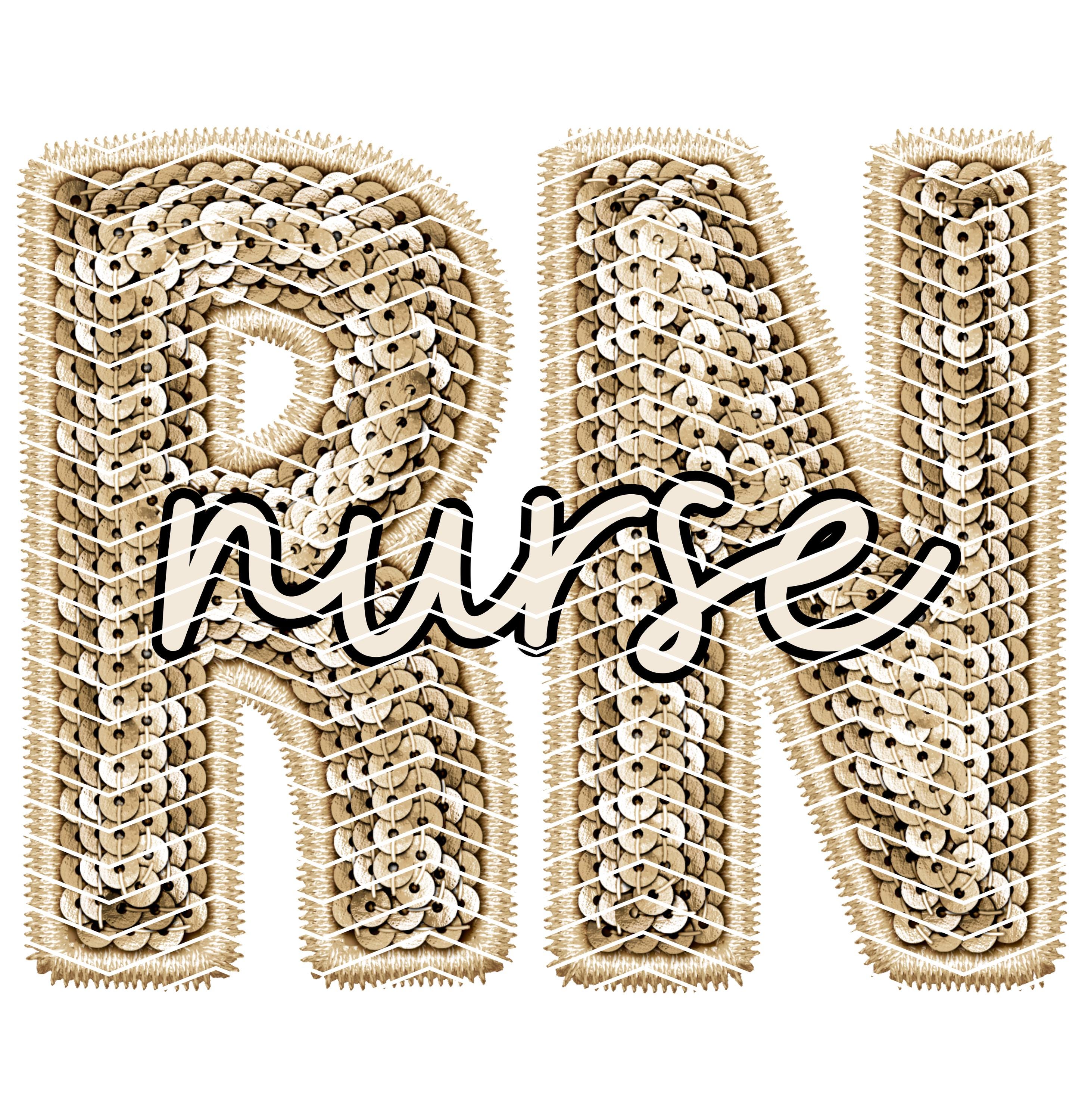 DIGITAL FILE | Instant Download | PNG | Registered Nurse | Vegas Gold ...