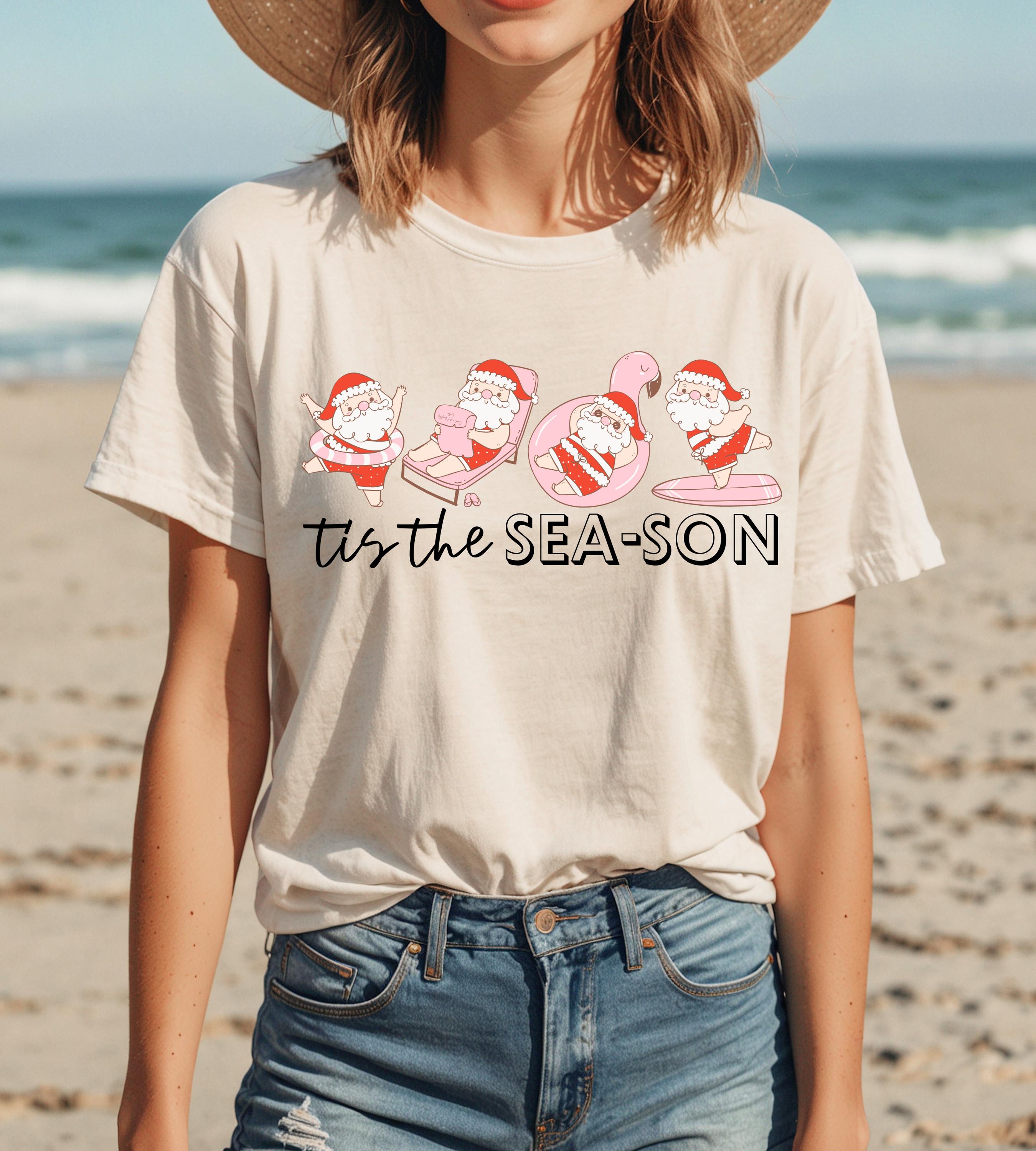 DIGITAL FILE | Instant Download | PNG | Tis the Sea-son | Summer Santa ...