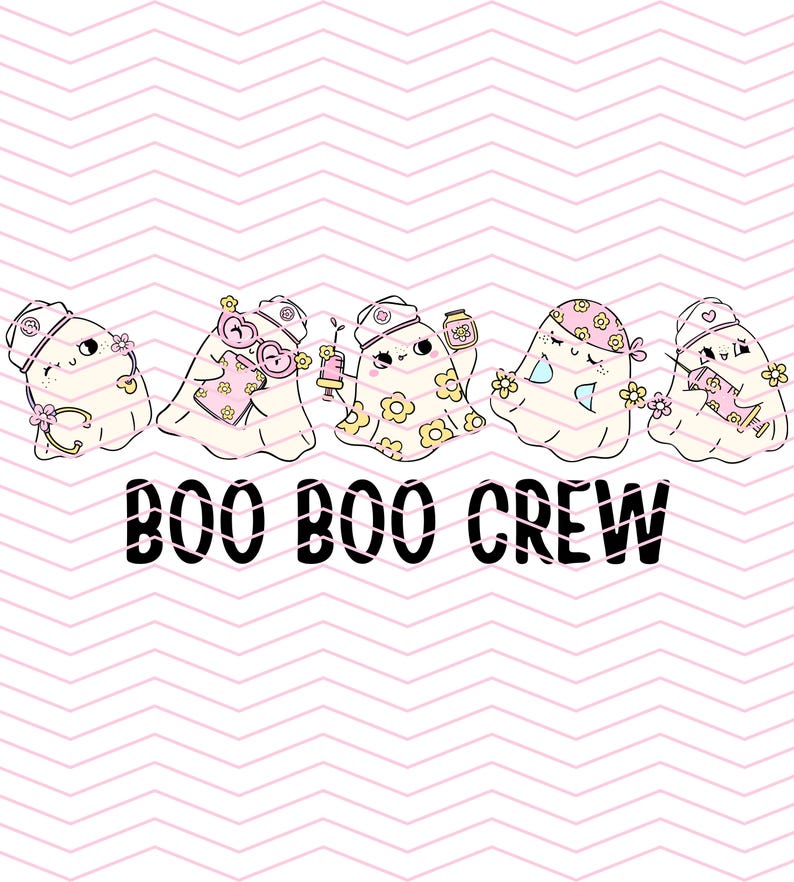 DIGITAL FILE | Instant Download | PNG | Booboo Crew | Nurse Ghost ...