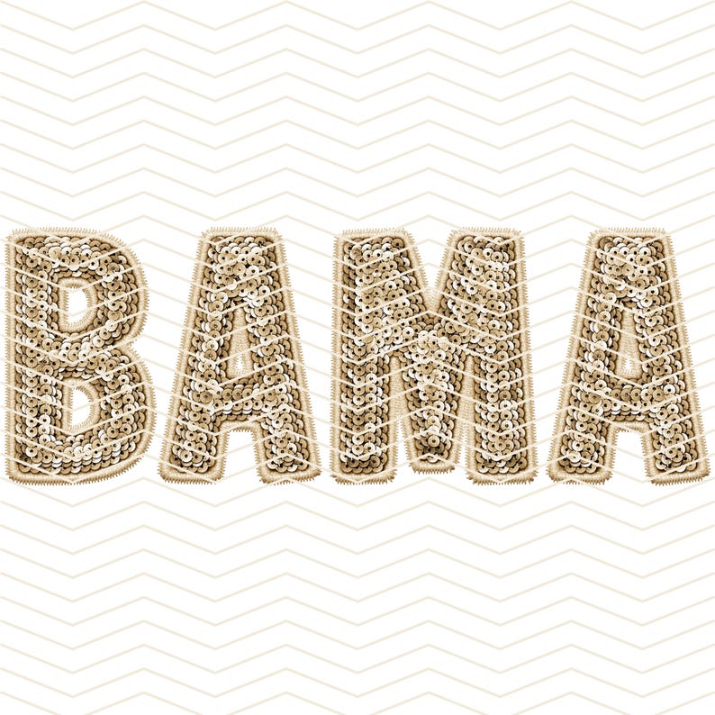 DIGITAL FILE | Instant Download | PNG | Trendy Retro Bama Faux Sequin ...