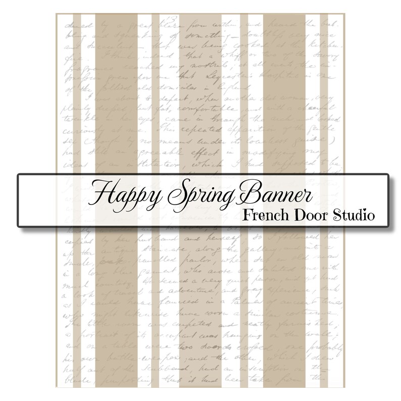 Happy Spring Banner Digital Printable - Etsy