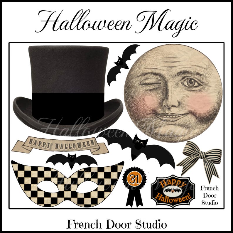 Halloween Magic Digital Collection Digital Images Click on "learn More ...