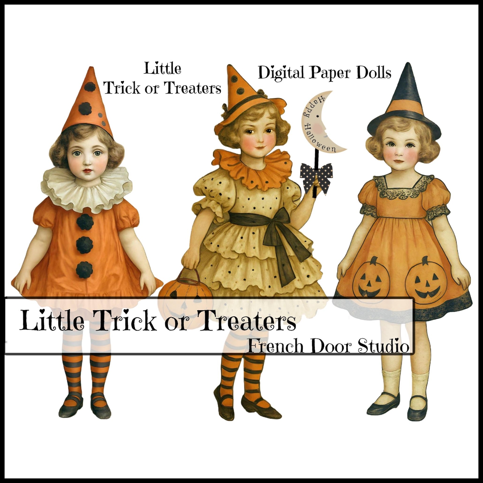Little Trick or Treaters Digital Paper Dolls Click on "learn More About ...