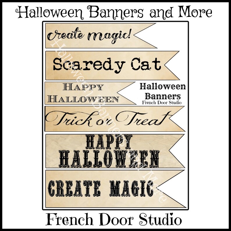 Halloween Banners and More Digital Images. Click on "learn More About ...