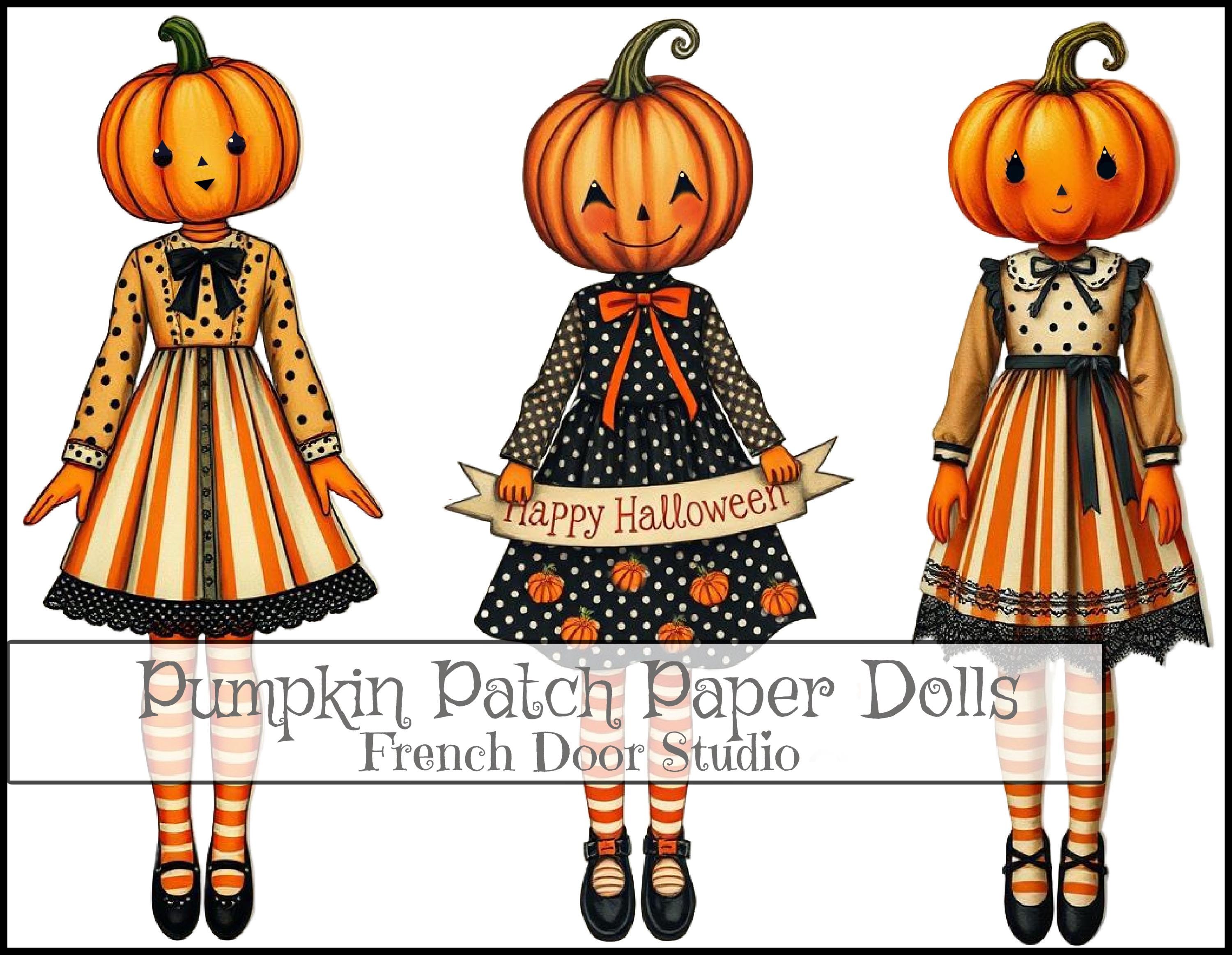 Pumpkin Patch Digital Paper Dolls Digital Images Click on "learn More ...
