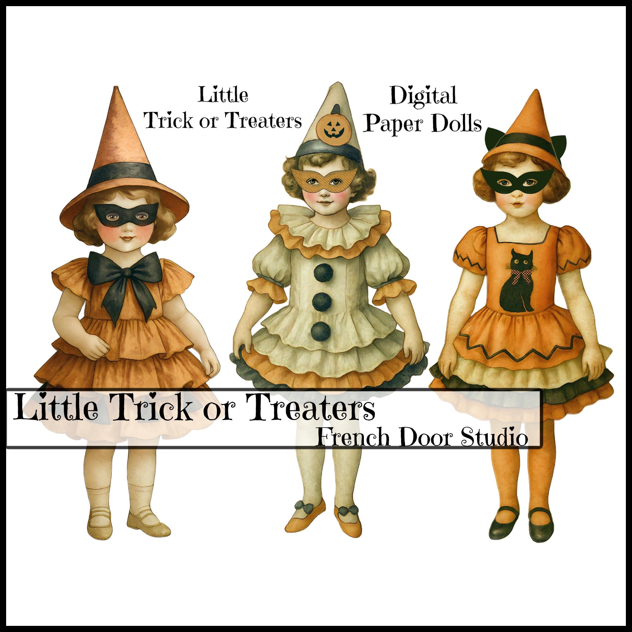 Little Trick or Treaters Digital Paper Dolls Click on "learn More About ...