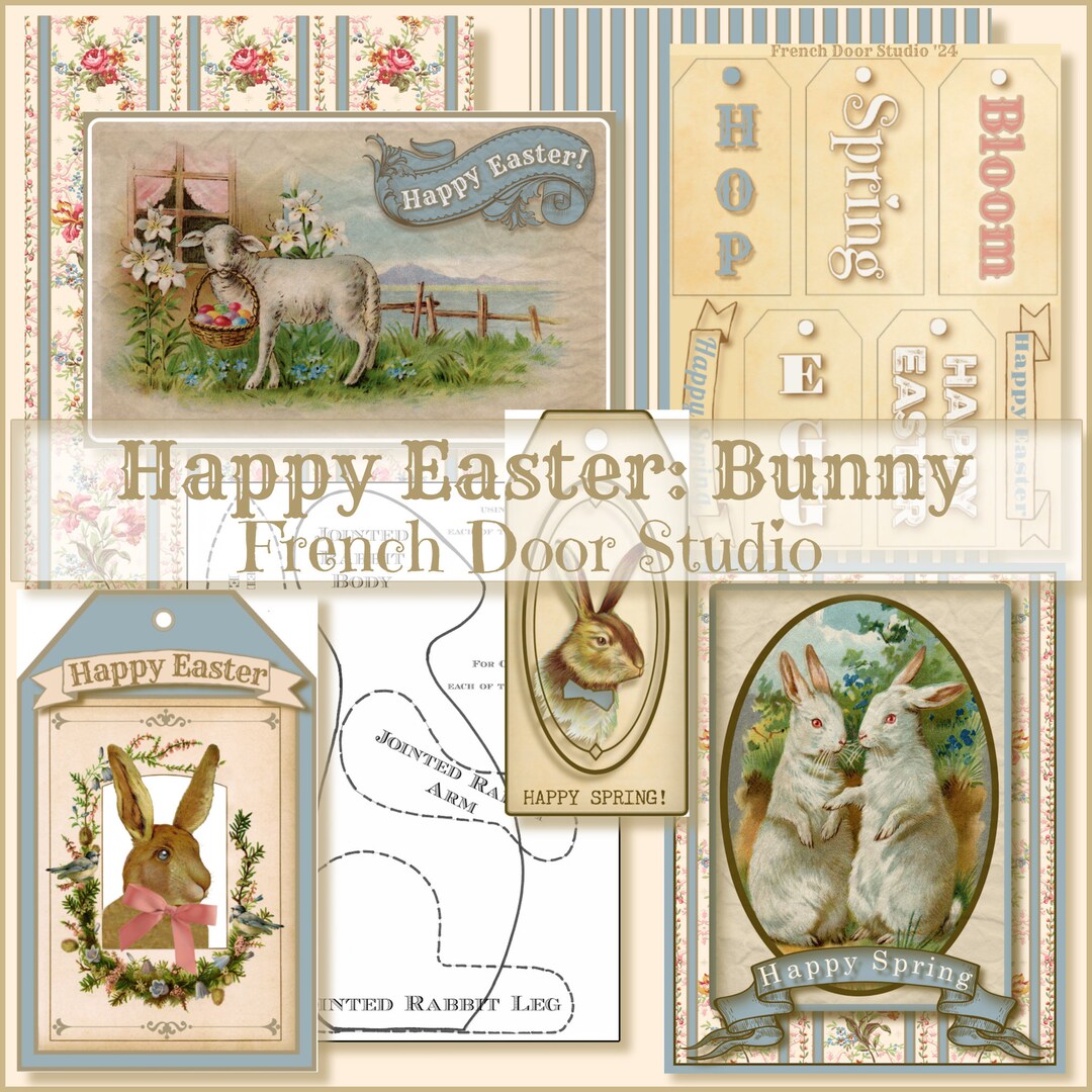Happy Easter: Bunny - Etsy