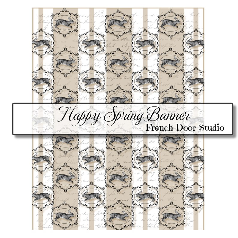 Happy Spring Banner Digital Printable - Etsy