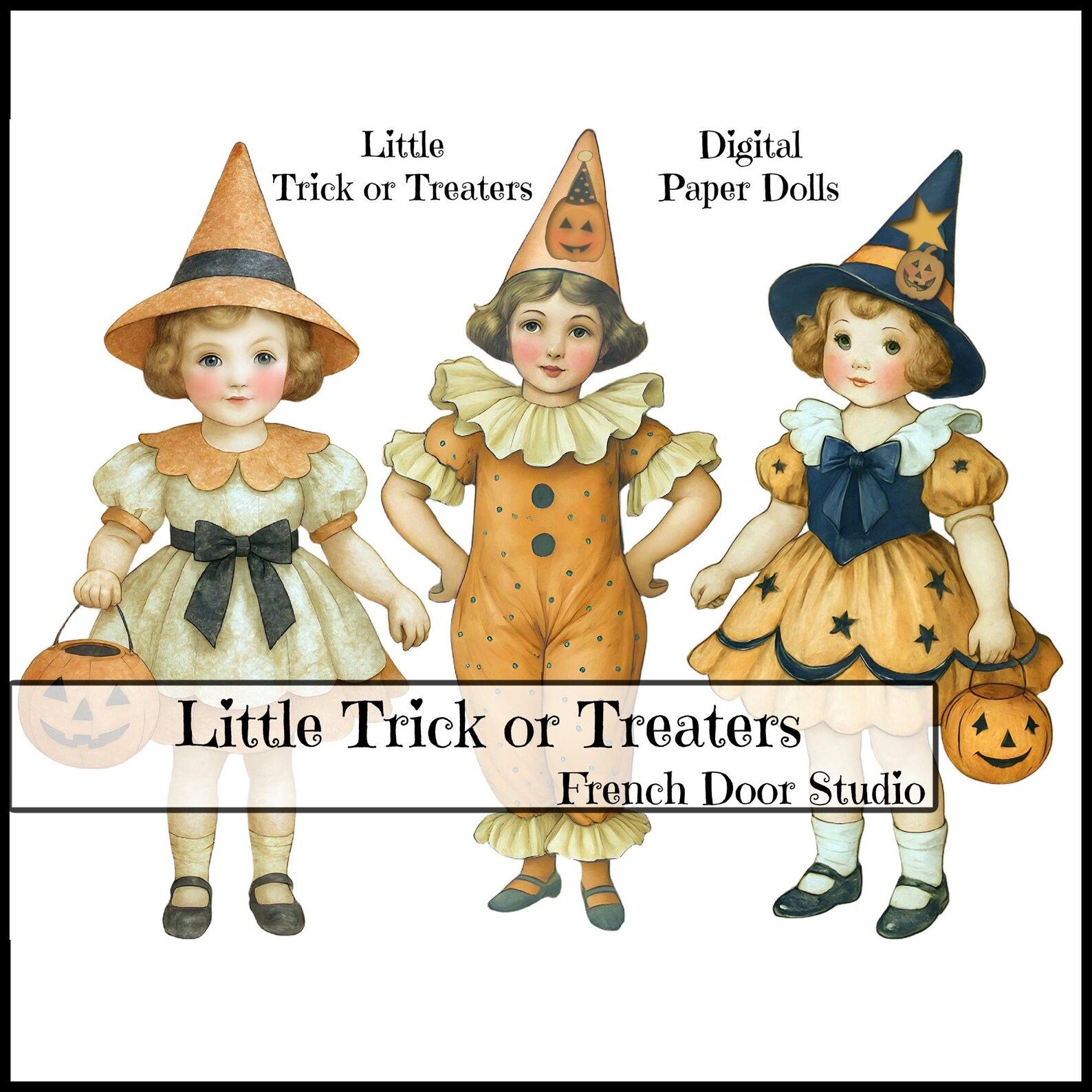 Little Trick or Treaters Digital Paper Dolls Click on "learn More About ...