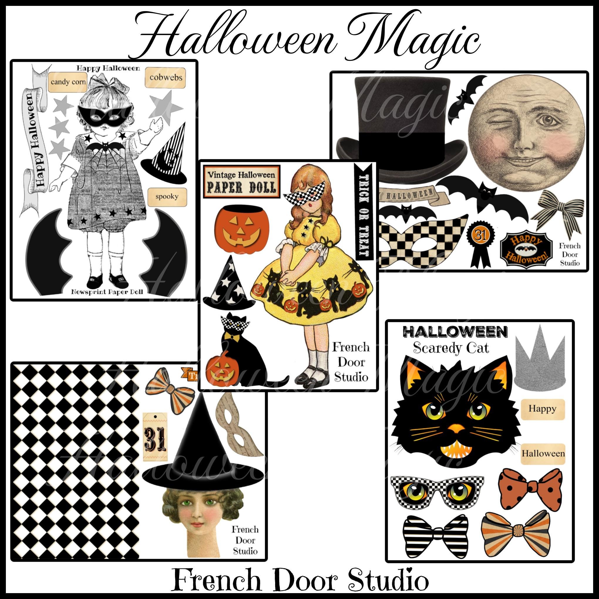 Halloween Magic Digital Collection Digital Images Click on "learn More ...