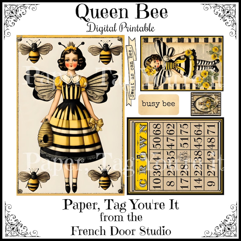 Queen Bee Digital Images Click on "learn More About This Item" for a ...