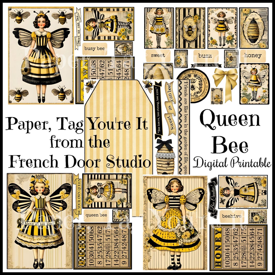 Queen Bee Digital Printable - Etsy