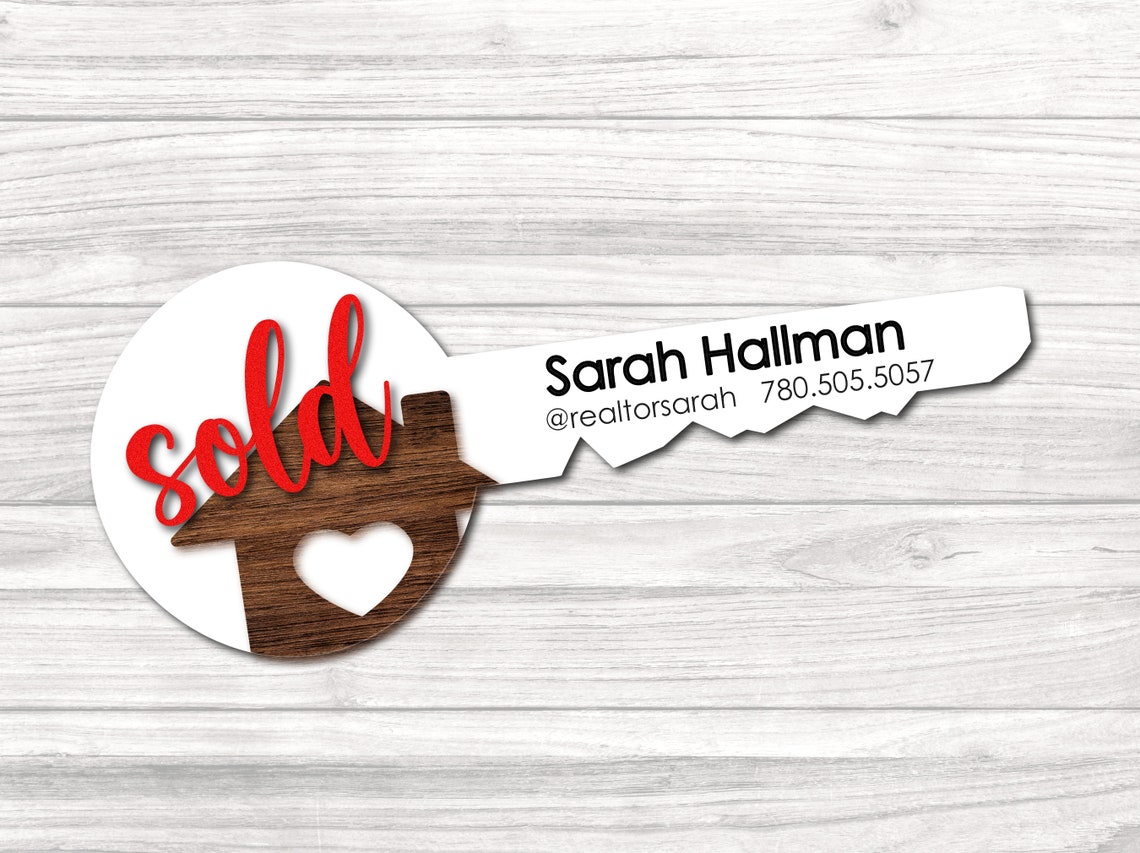 Realtor Sold Sign Realtor Closing Custom Sold Real Estate - Etsy