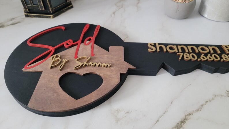 Realtor Sold Sign, Realtor Closing Custom, Sold Real Estate Agent Key ...