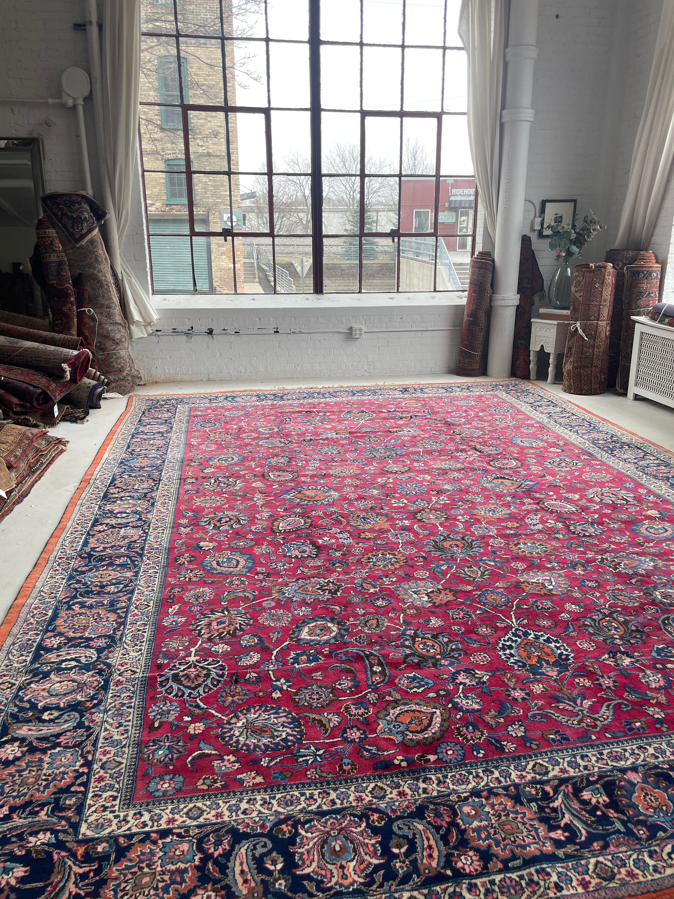 MONUMENTAL Palace Size MINT Vintage Wool Carpet | Signed by Weaver ...