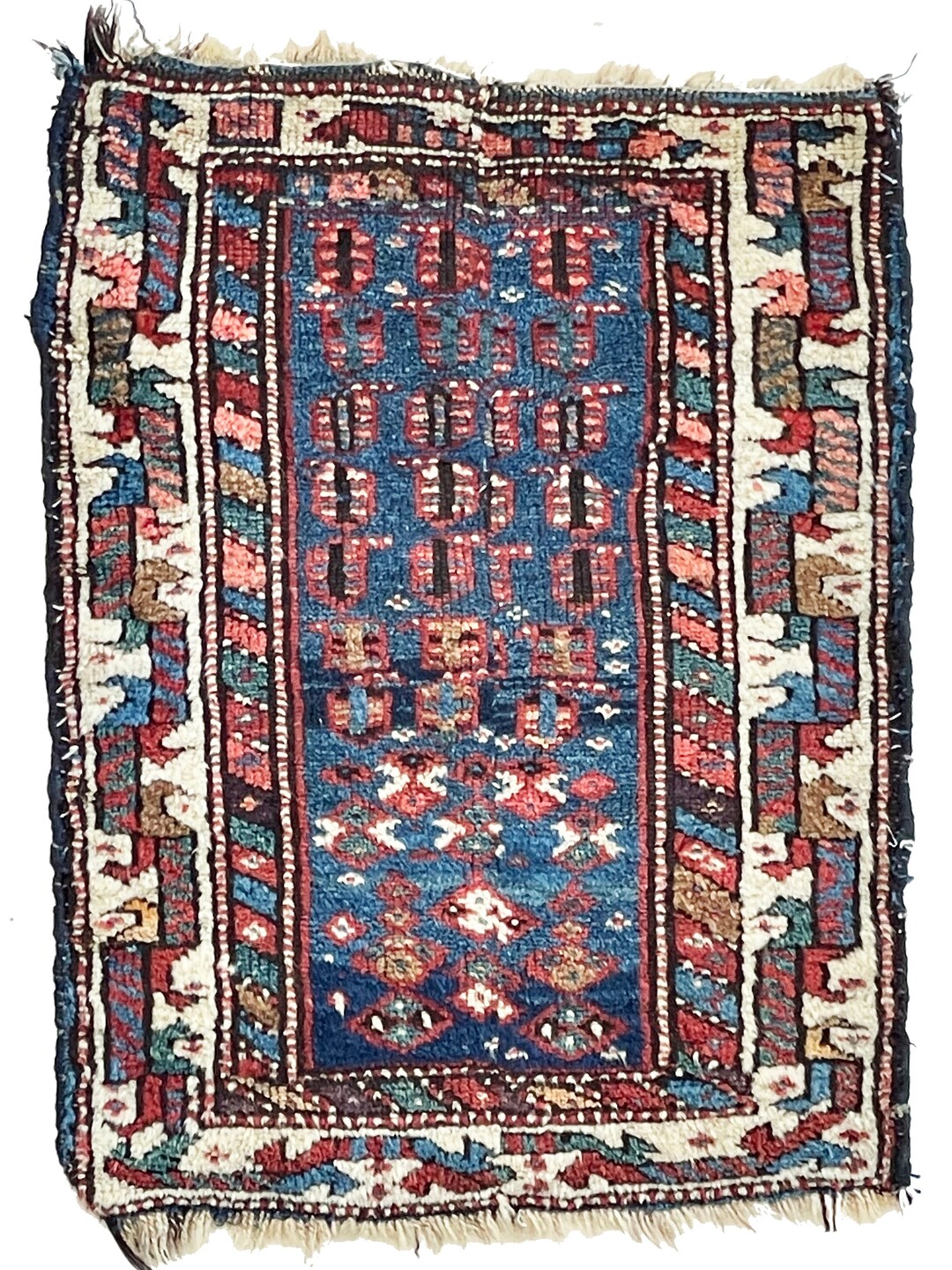 Incredible Wool on Wool Village Antique Boteh Charming Blue, Green ...