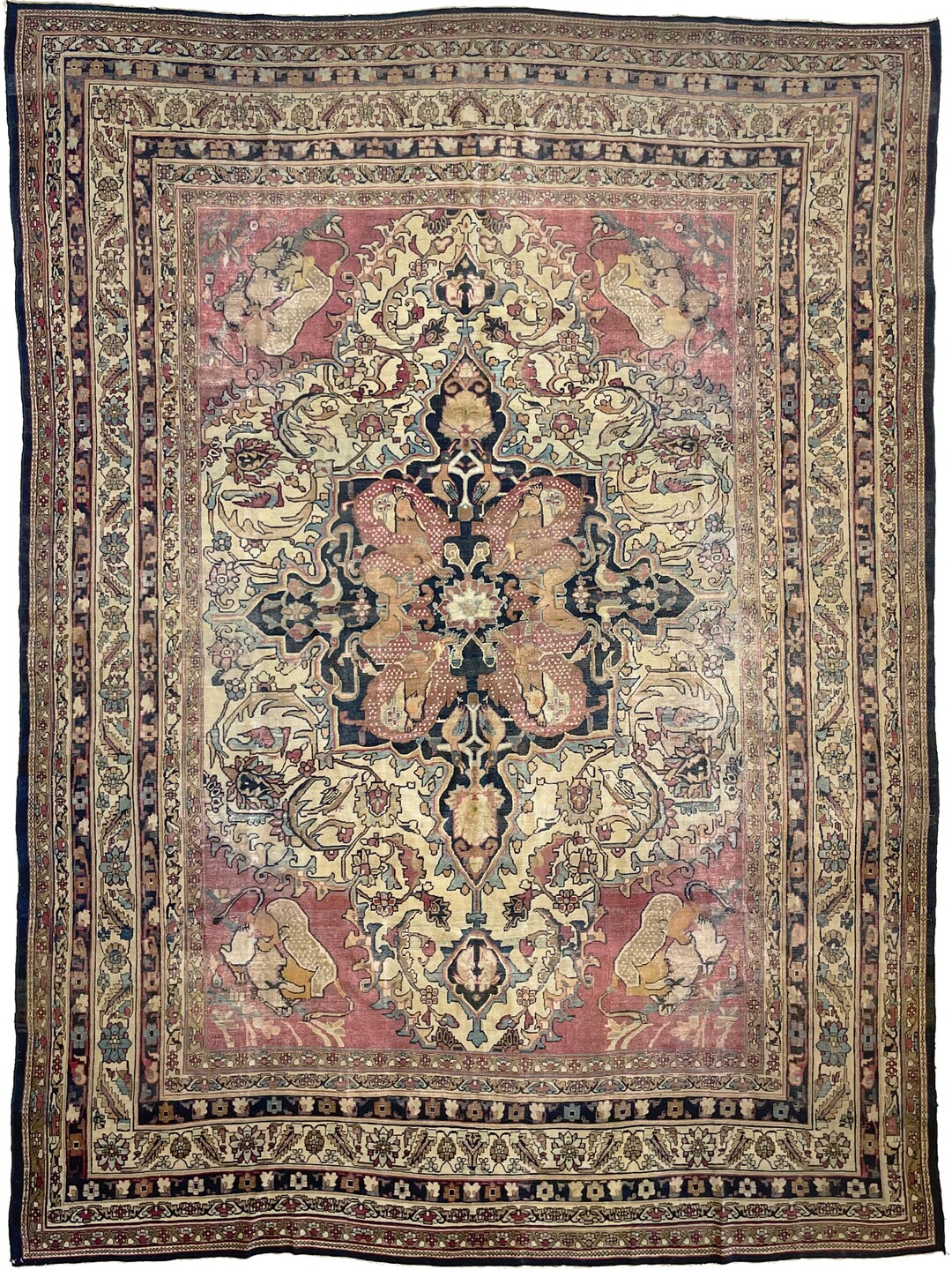 Halal" MUSUEM PIECE | 1880's Antique Luxurious Wool Carpet | God's ...