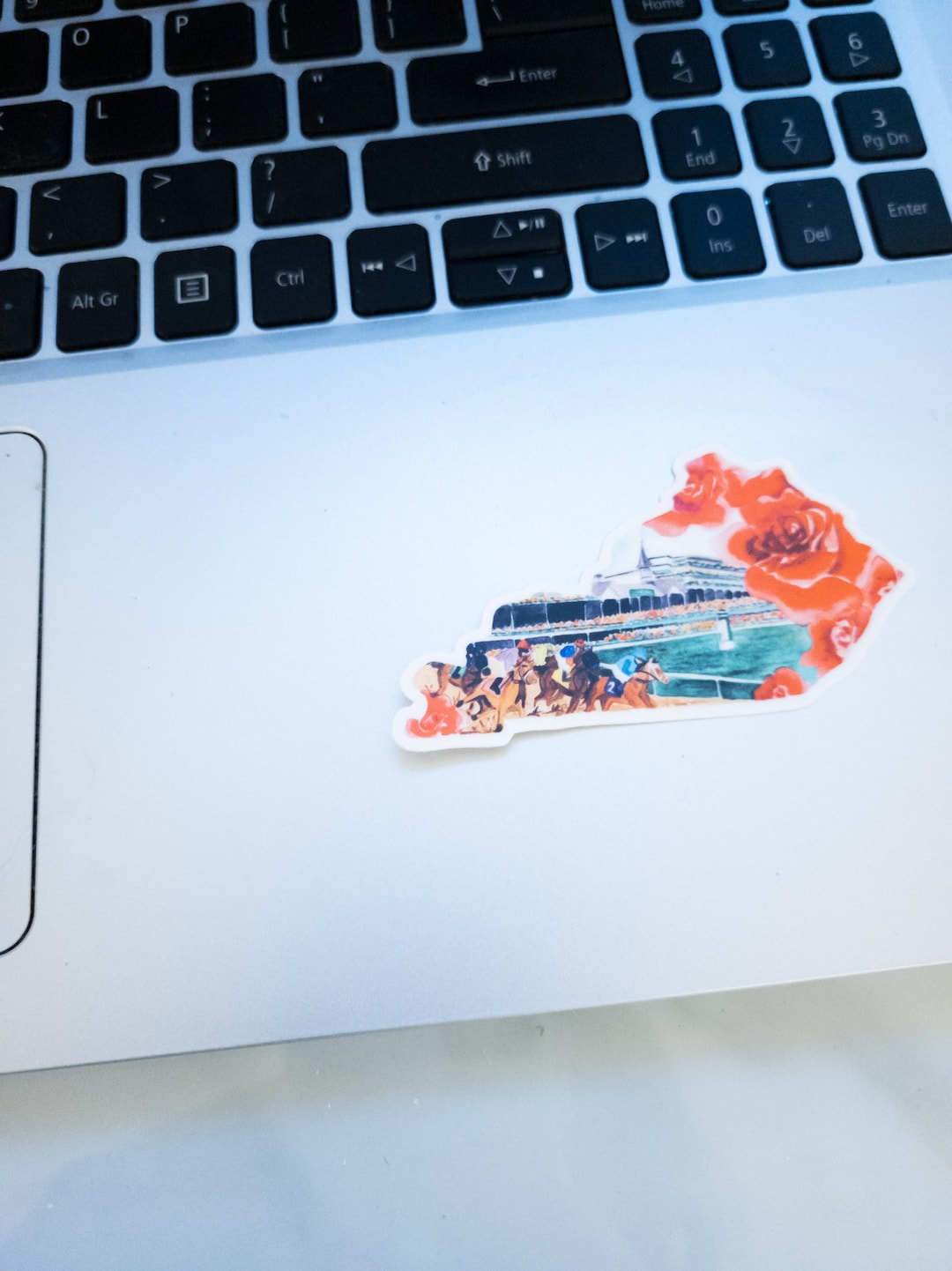 Races and Roses Kentucky Derby Sticker, Churchill Downs, Red Roses ...