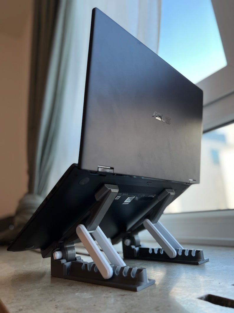 Laptop Stand 3D Printed Adjustable Portable 11 17 - Etsy