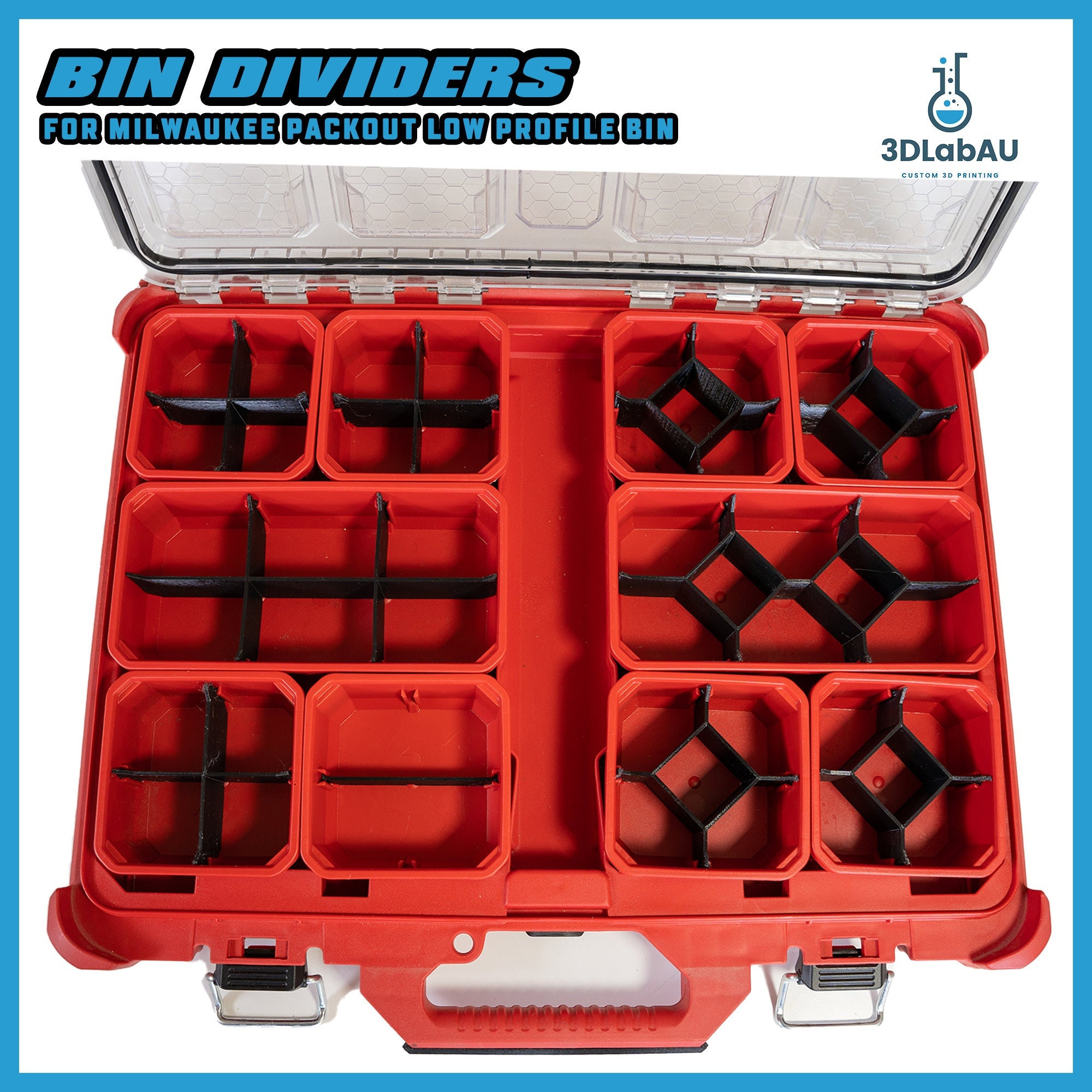 Bin Dividers for Milwaukee PACKOUT 10x10cm Low Profile Bins - Etsy ...