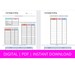 Cash Stuffing Worksheet, Cash Envelope Stuffing Spreadsheet, Cash ...