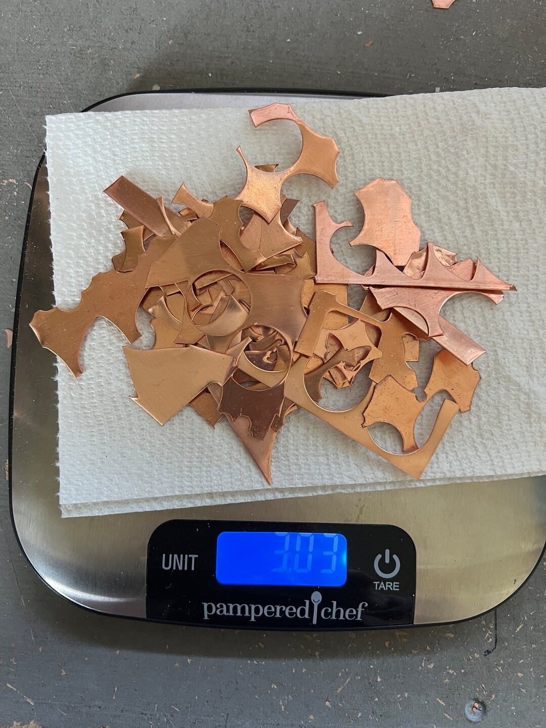 3 Ounces of Scrap Pieces, Copper, Edges, as Is, 24 or 26 Gauge, 99.9% ...