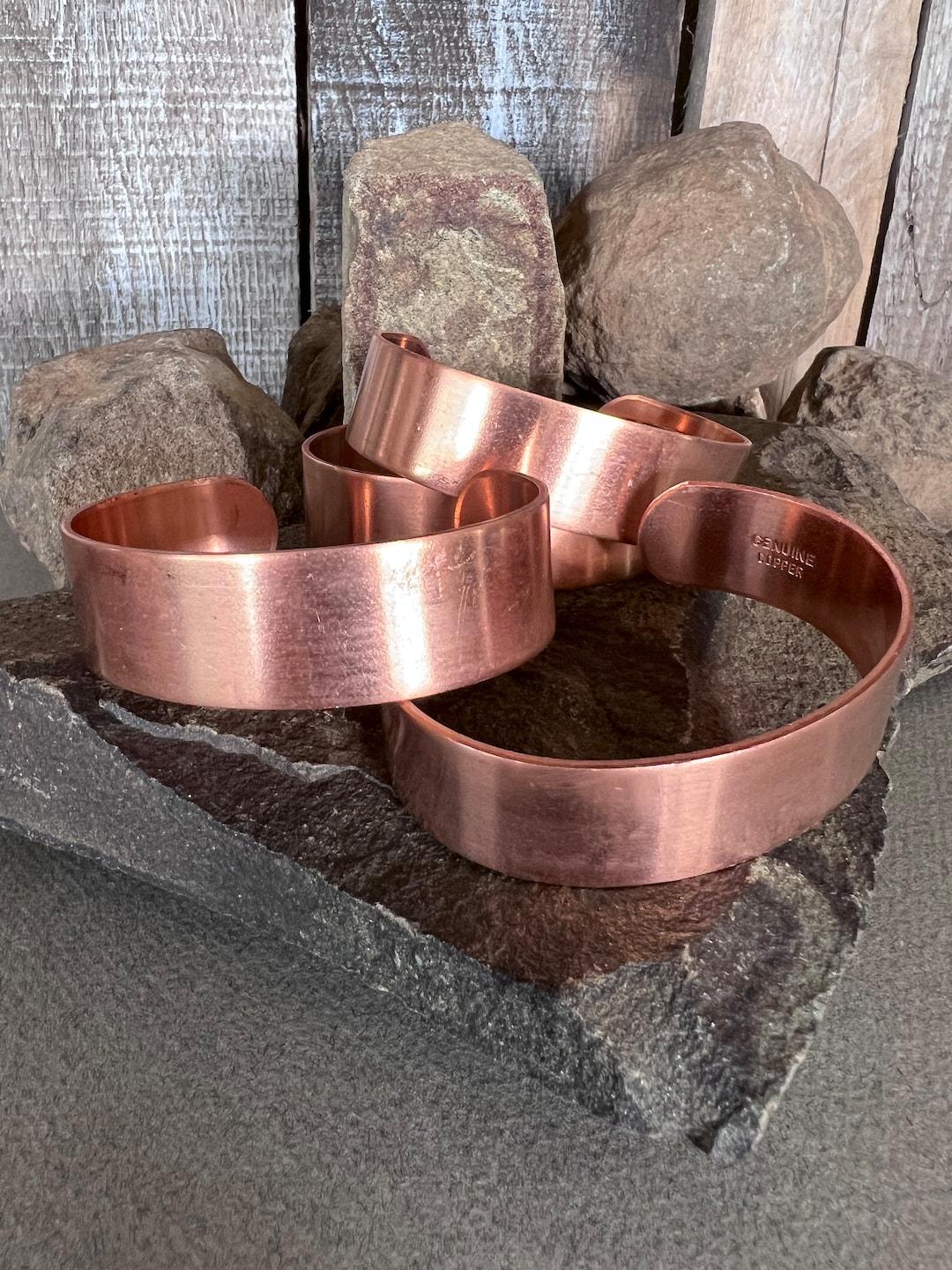 3/4 Inch X 6 Inch, 16 Gauge Copper Cuff, Great Medium Size for Hand ...
