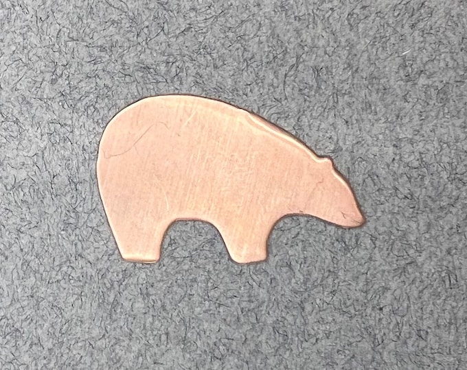 SCRATCH & DENT, Grrr!... Large Bear As-is Copper Blanks, 10 Count PACK ...