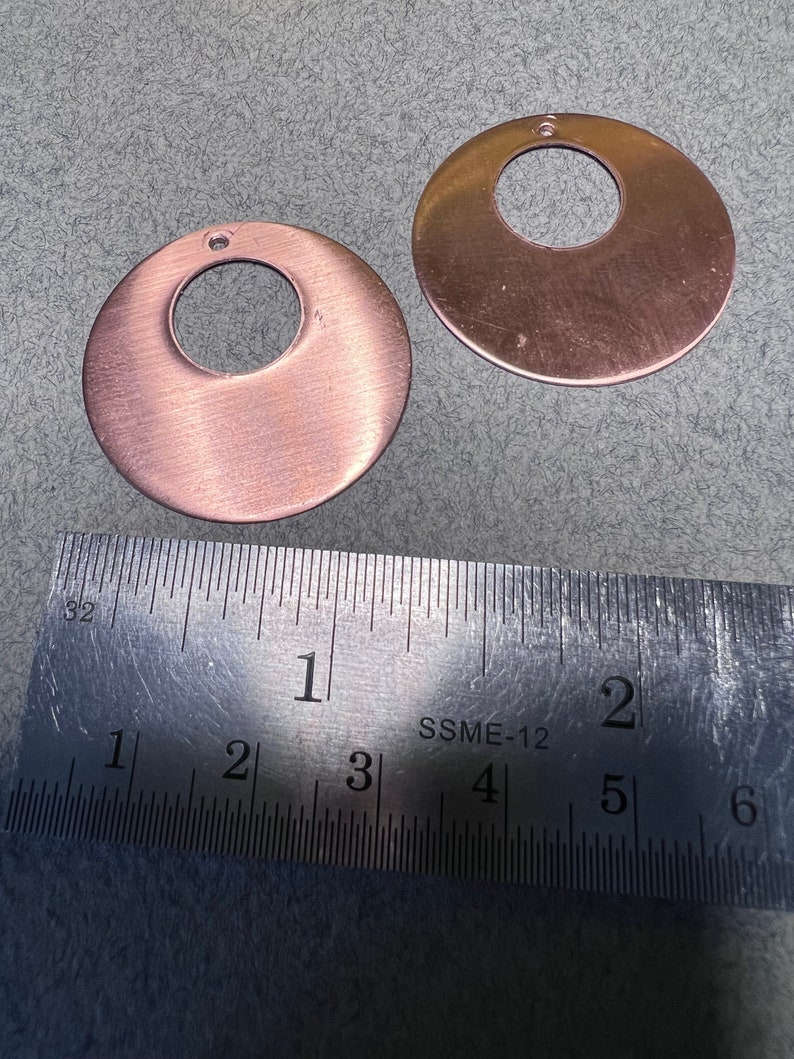 4 12 20 Piece PACK 1 1/4 Inch Round Copper Blank With Cut - Etsy