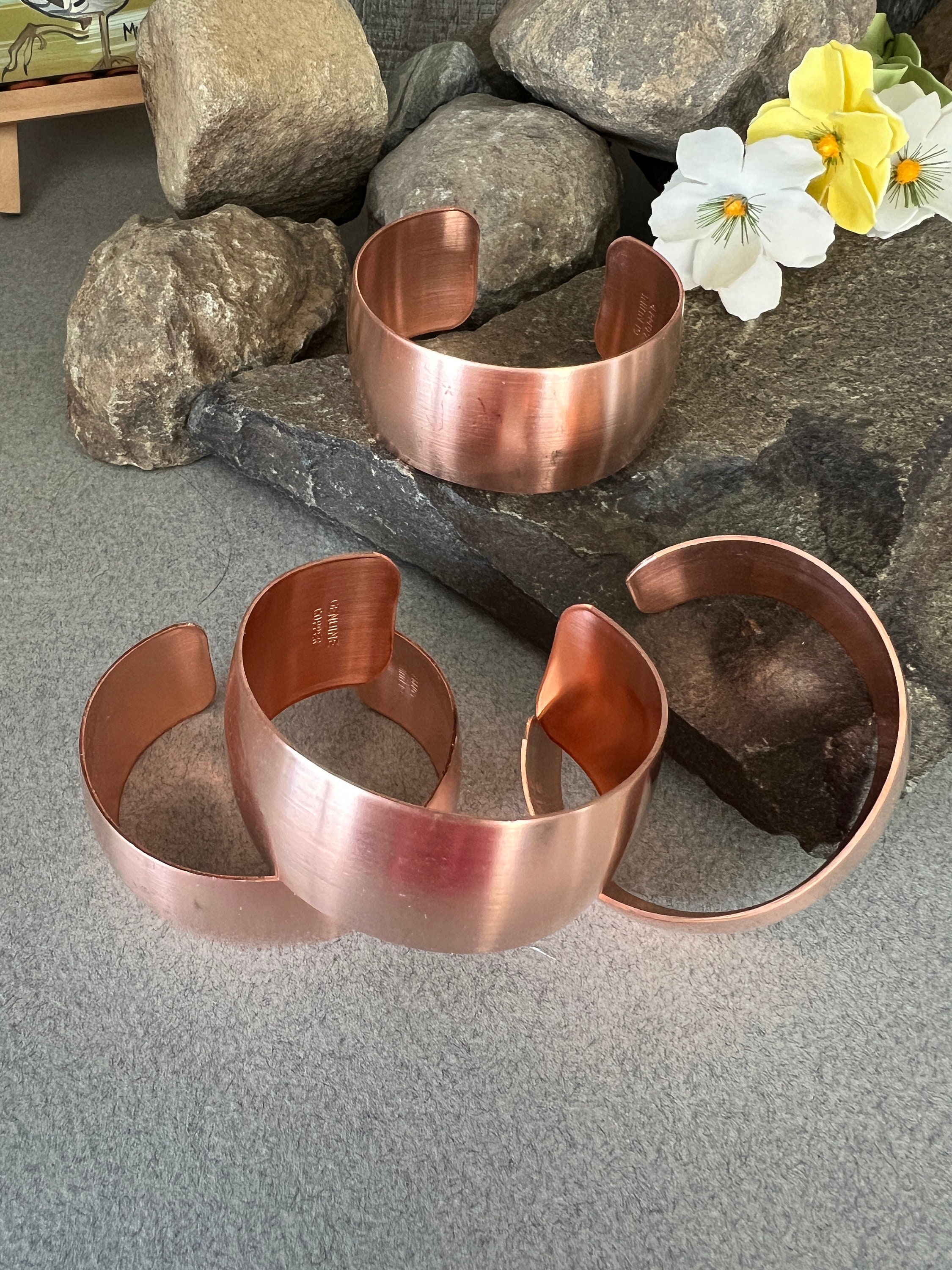 RESTOCKED! Domed Raw Copper Cuff Blanks: DIY Jewelry Making (1 1/8 X 6 ...