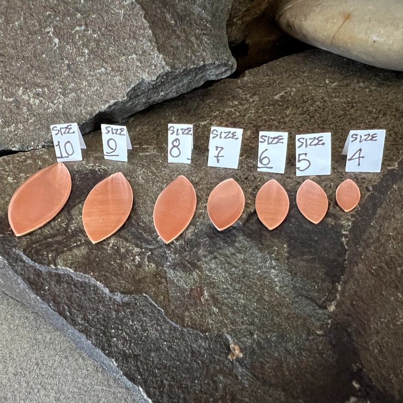Pure Copper Findings Leaf - Etsy