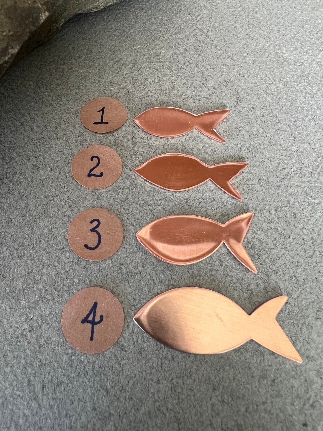 Glub Glub NEW Fish Copper Blank, 4 Sizes, Jewelry Findings, Enamel ...