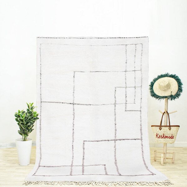 White Wool Rug - Etsy