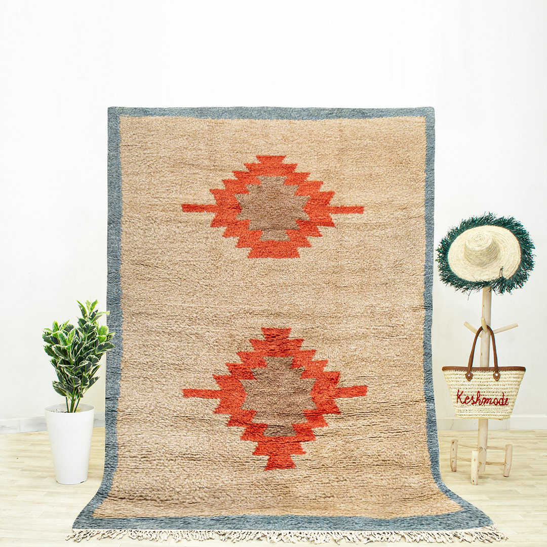 Authentic Moroccan Berber Rug Handmade Colorful Beni Ourain - Etsy