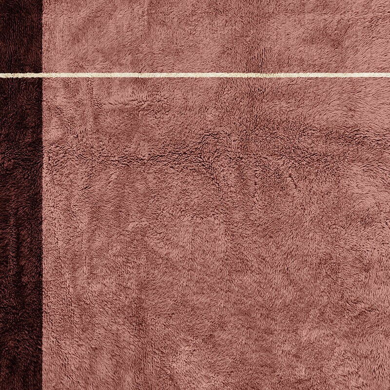 Brown Abstract Rug is a Handwoven Moroccan Shag Rug for Living Room ...