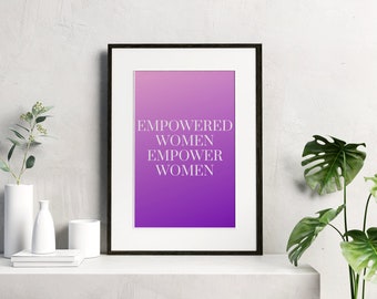 Empowered Women Poster - Etsy