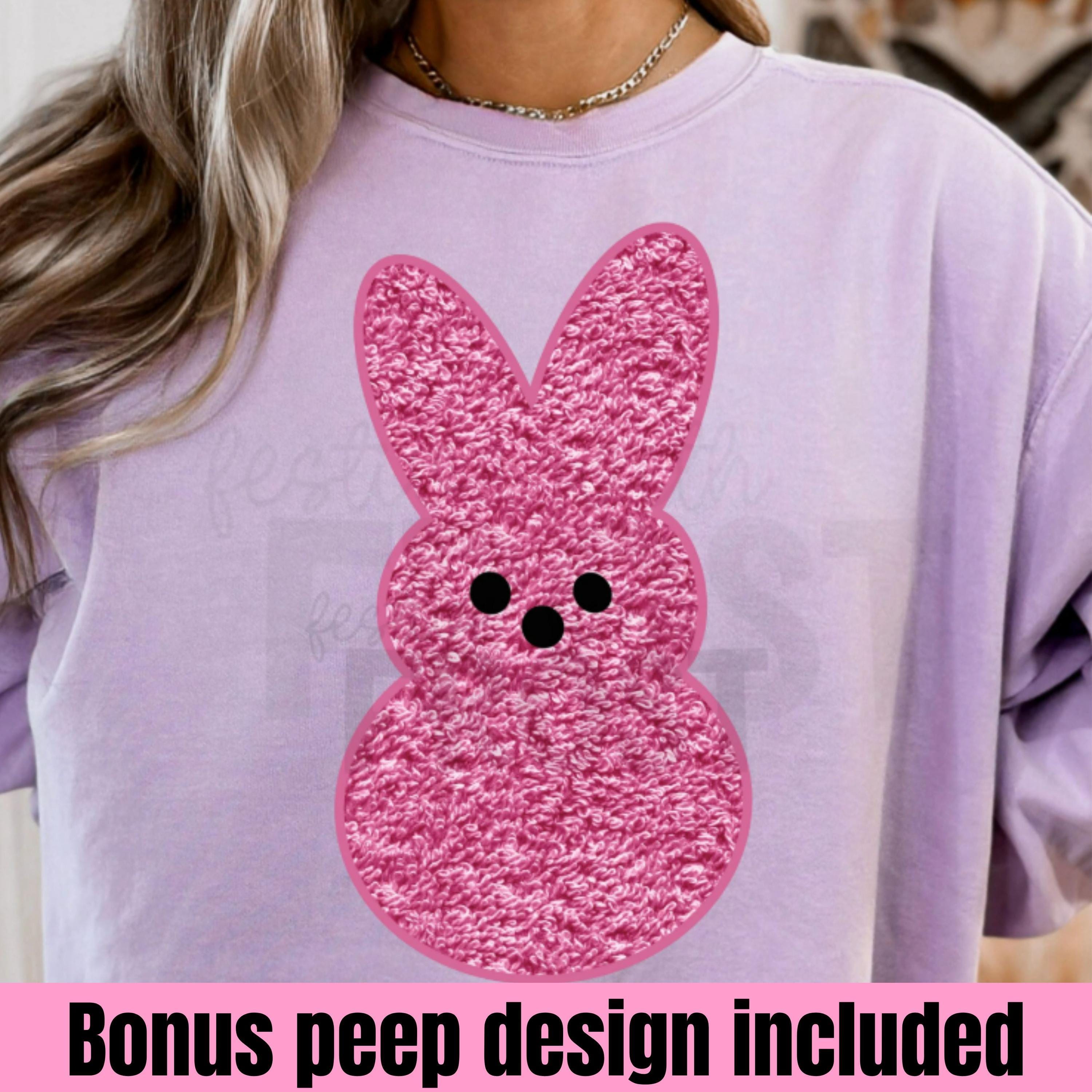 Peeps Clipart Happy Easter Bunny Png for Sublimation DTF Commercial Use ...