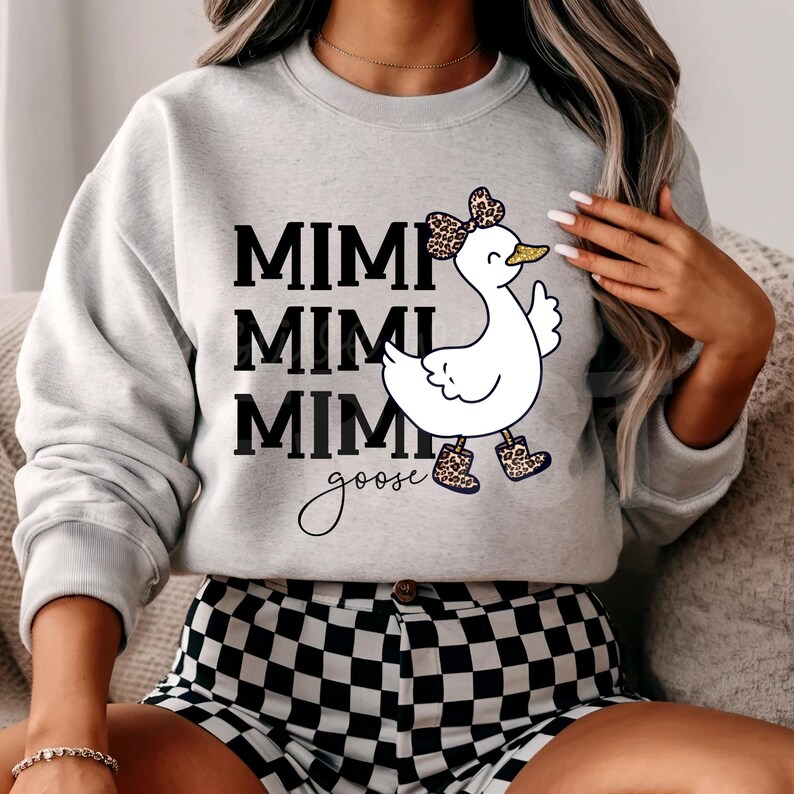 Mimi Goose Leopard Print PNG: Mother's Day Shirt Design (digital ...